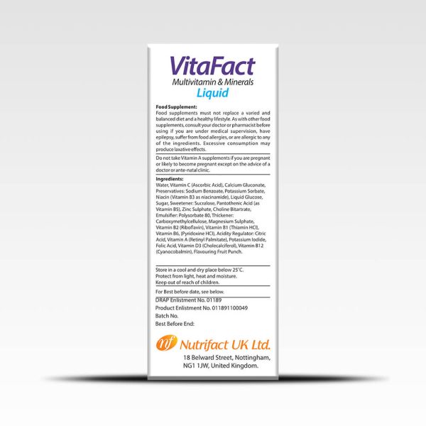 VitaFact – Multivitamin & Minerals – Nutrifact